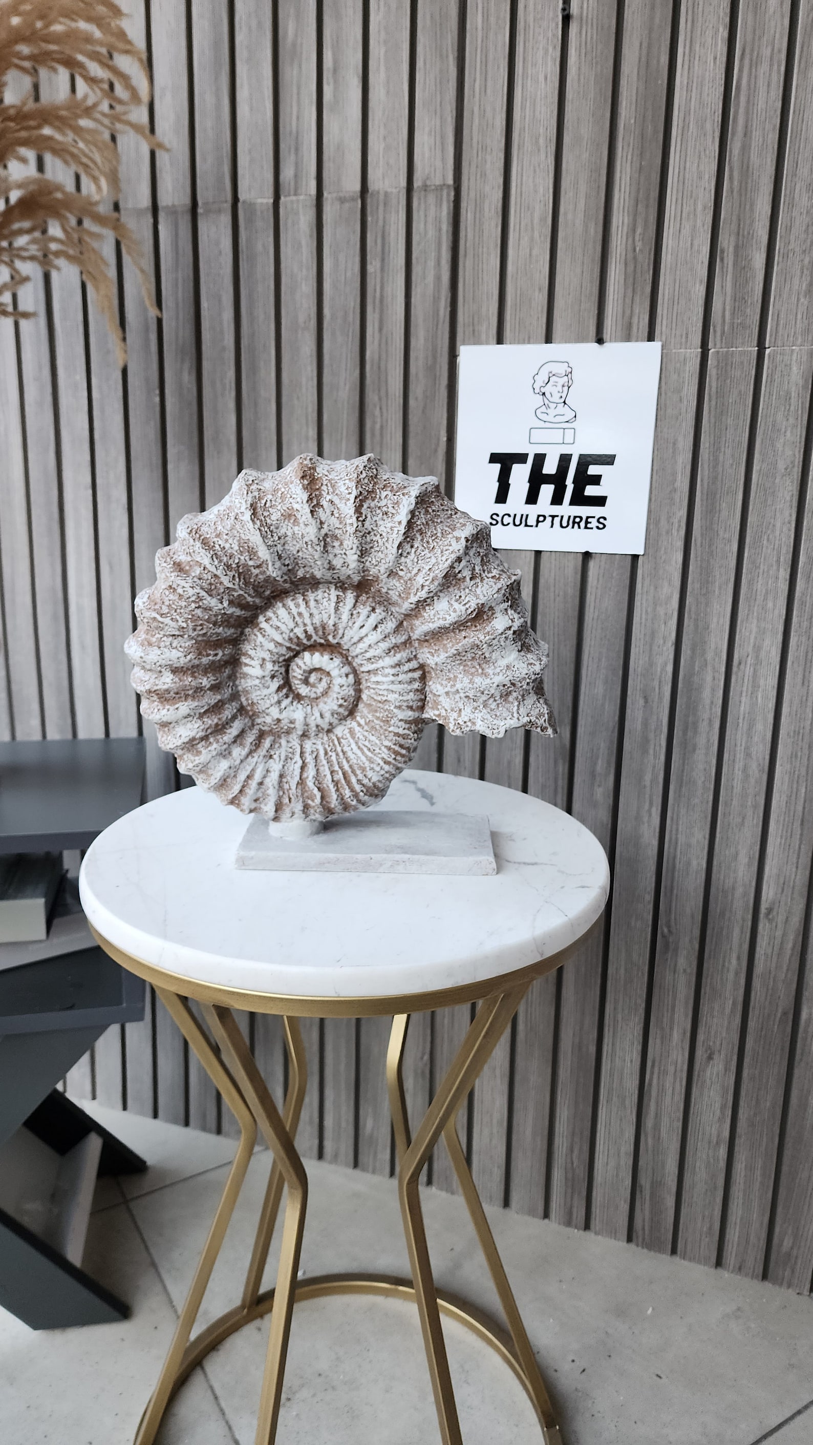 Large Sea Shell Sculpture, Sea Shell Statue, Conch Sculpture, Conch ...