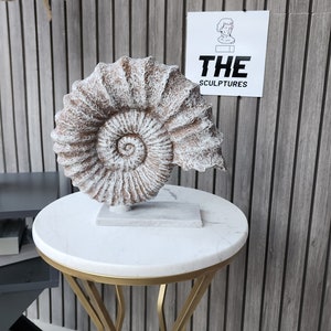 Large Sea Shell Sculpture, Sea Shell Statue, Conch Sculpture, Conch ...