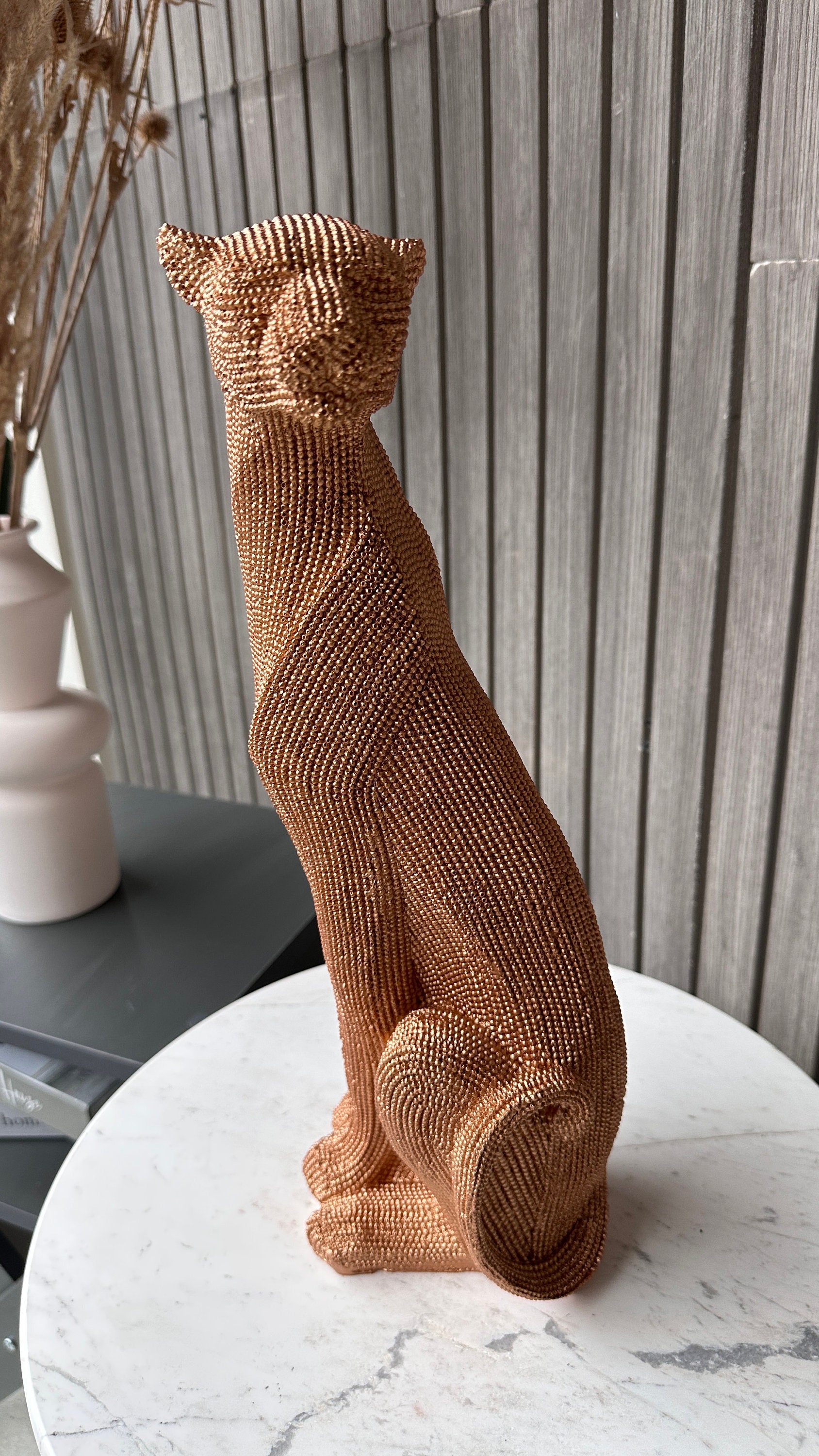 Gold Panther Statue, Panther Puma Statue, Panther Puma Sculpture ...