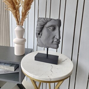 Ancient Greek Statue, Ancient Greek Half-face Statue, Greek Bust Statue ...