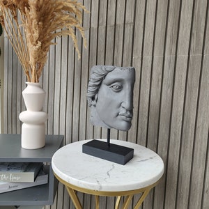 Ancient Greek Statue, Ancient Greek Half-face Statue, Greek Bust Statue ...