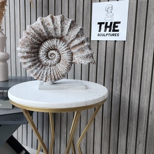 Large Sea Shell Sculpture, Sea Shell Statue, Conch Sculpture, Conch ...