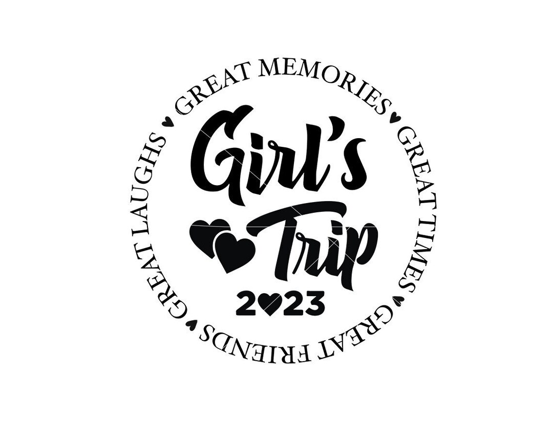 Girl's Trip 2023 Svgapparently We Are Trouble When We Are - Etsy