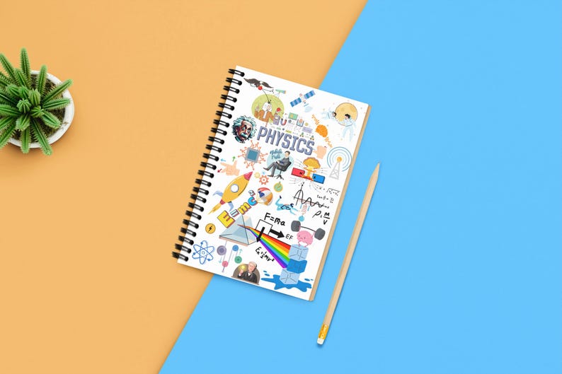 Blank Physics Notebook, Spiral Bound Science Journal With Fun Physics ...