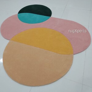 Modern Geometric Odd Shape Area Rug for Living Room Bedroom - Etsy