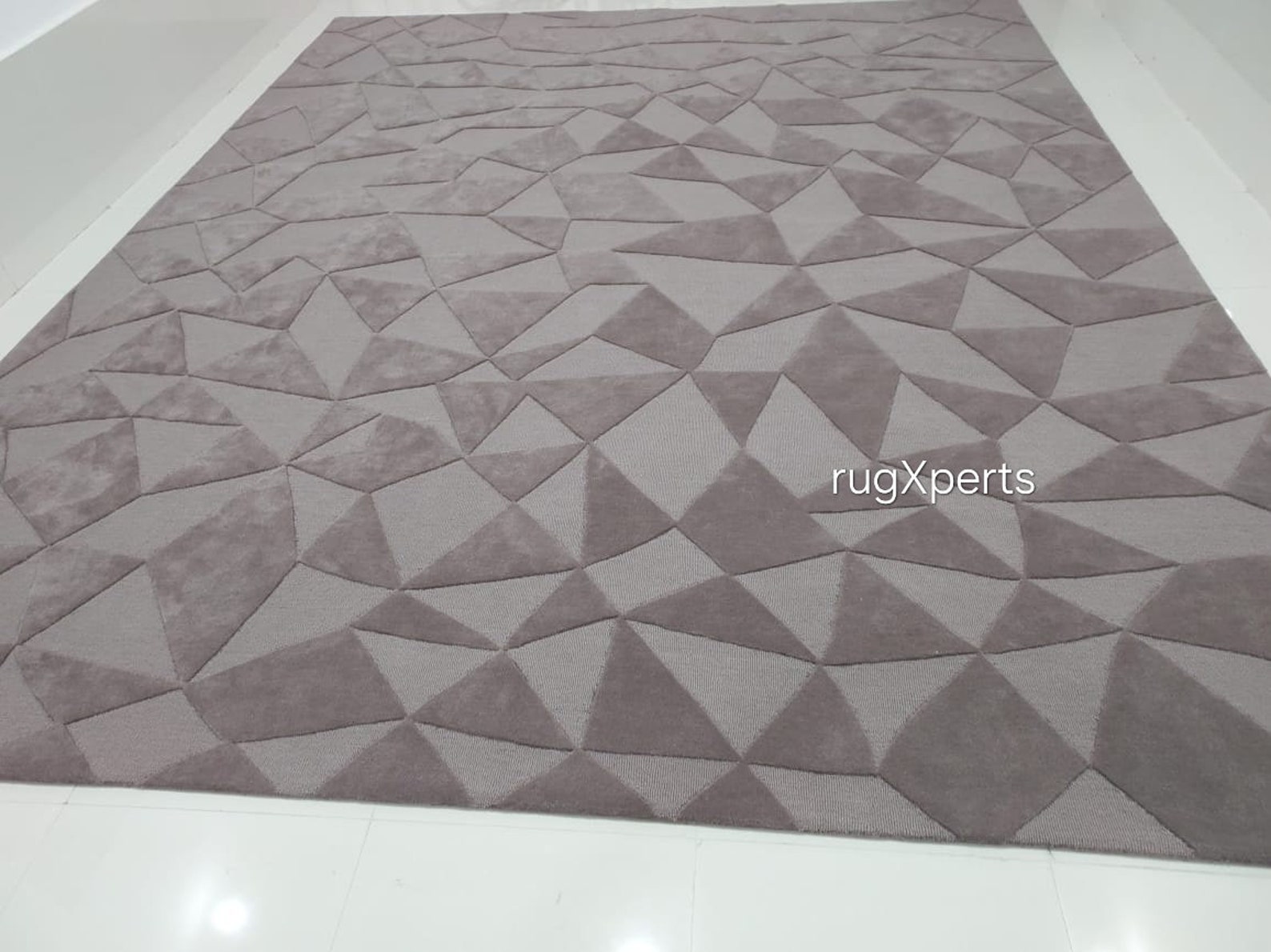 Modern Abstract Loop Cut Handmade Area Rug for Living Room , Bedroom ...