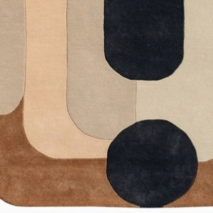 Modern Abstract Odd Shape Area Rug for Living Room , Bedroom ...