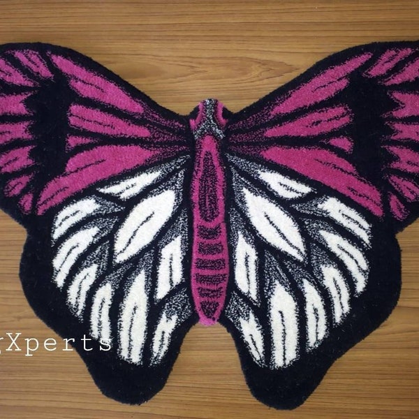 Butterfly Tufted Rug - Etsy
