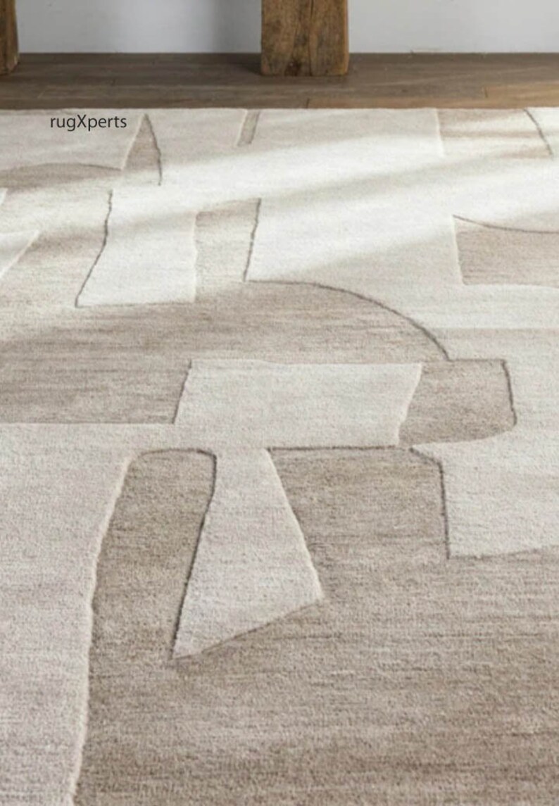 Modern Abstract Area Rug for Living Room Contemporary - Etsy