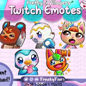 Animal Crossing Character Emote Pack 2 for Twitch and Discord | ACNH ...