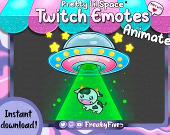 Animated UFO Raid Emote for Twitch and Discord! Animated Space Emote ...