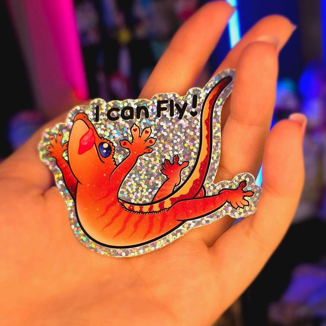 Crested Gecko 3" Vinyl Sticker | Pokemon Sticker | Lizard Sticker ...