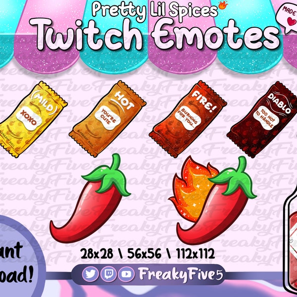 Twitch Emote Pack Spicy - Etsy