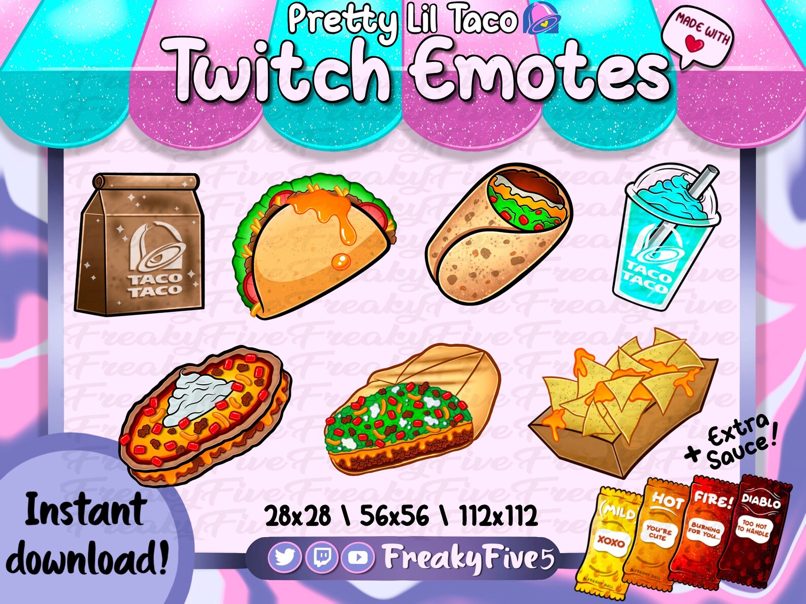 SPICY Emotes and Sub Badge Pack for Twitch and Discord Chili Pepper ...