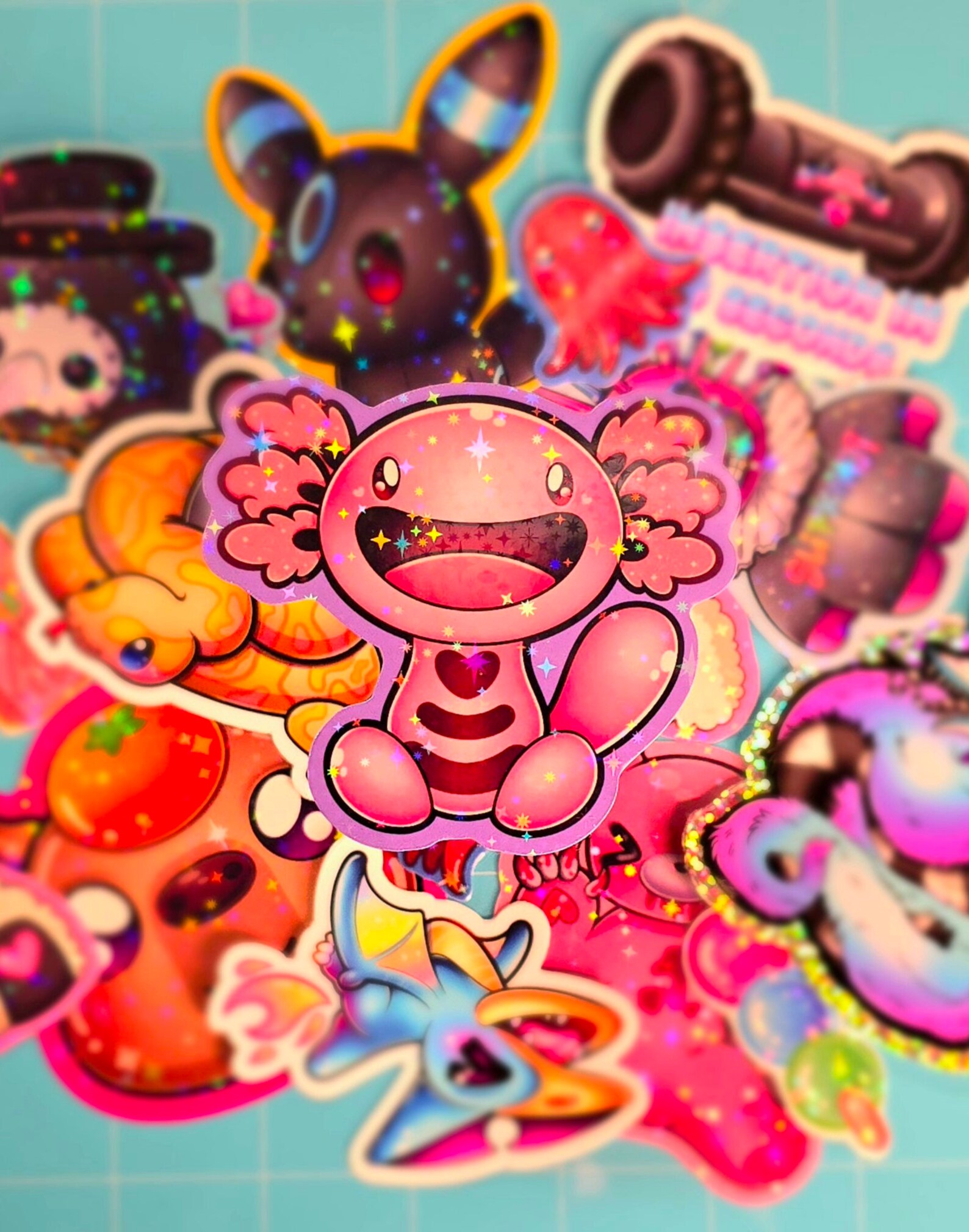 Wooper 3 Vinyl Sticker Kawaii Stickers Pokemon Stickers Wooper Stickers ...