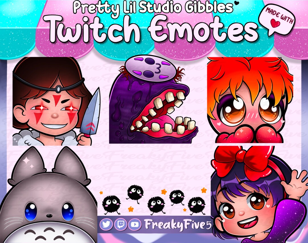 Studio Gibbles-inspired Emote Pack for Twitch and Discord Twitch Emote ...