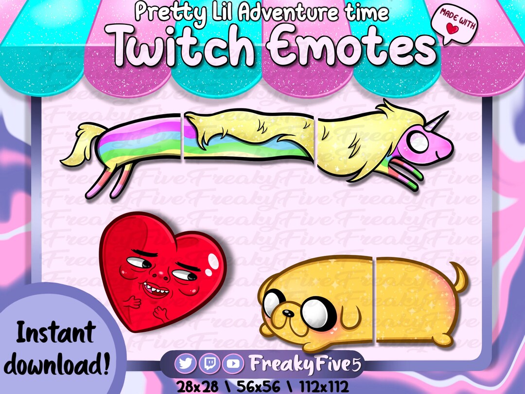 Adventure Time Emote Pack - Cartoon Emotes for Twitch and Discord ...