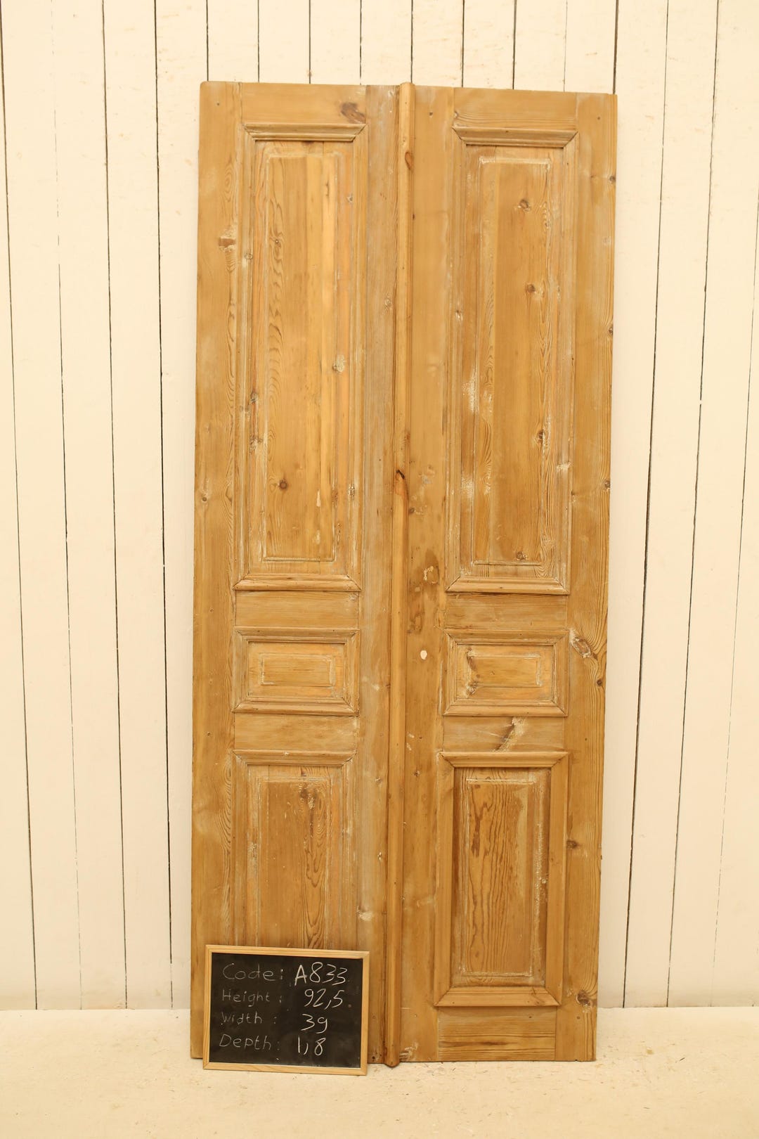 Antique French Panel Door - Lot A833. Size 92.5x39 - Etsy