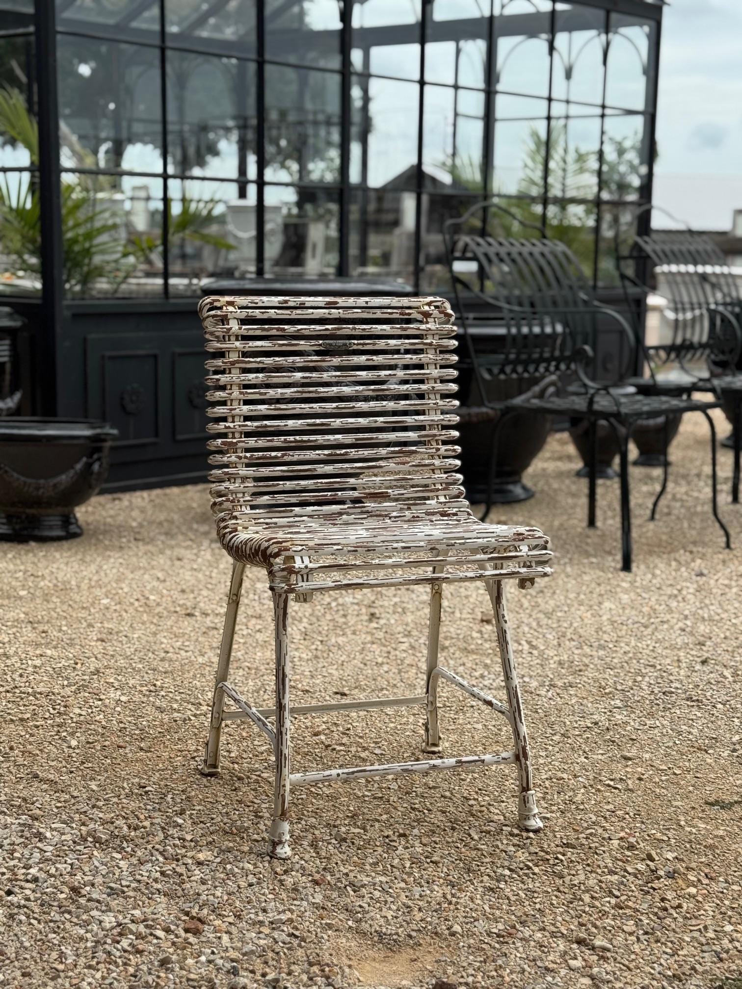 French Garden Chairs - Rustic Sturdy Outdoor Seating Cottage Dining - Etsy