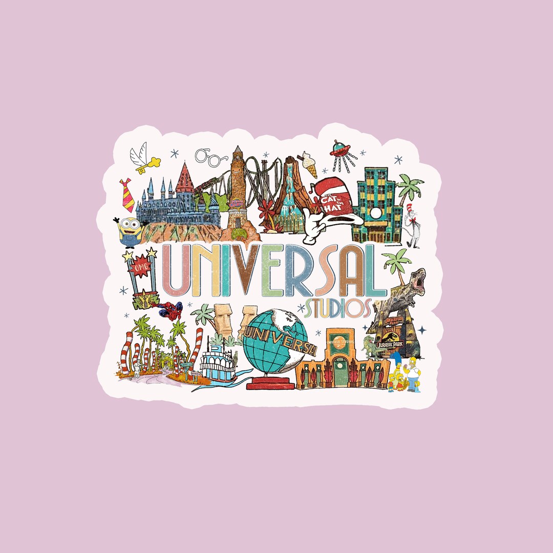 Universal Studios Sticker, Universal Stickers, Universal Orlando ...
