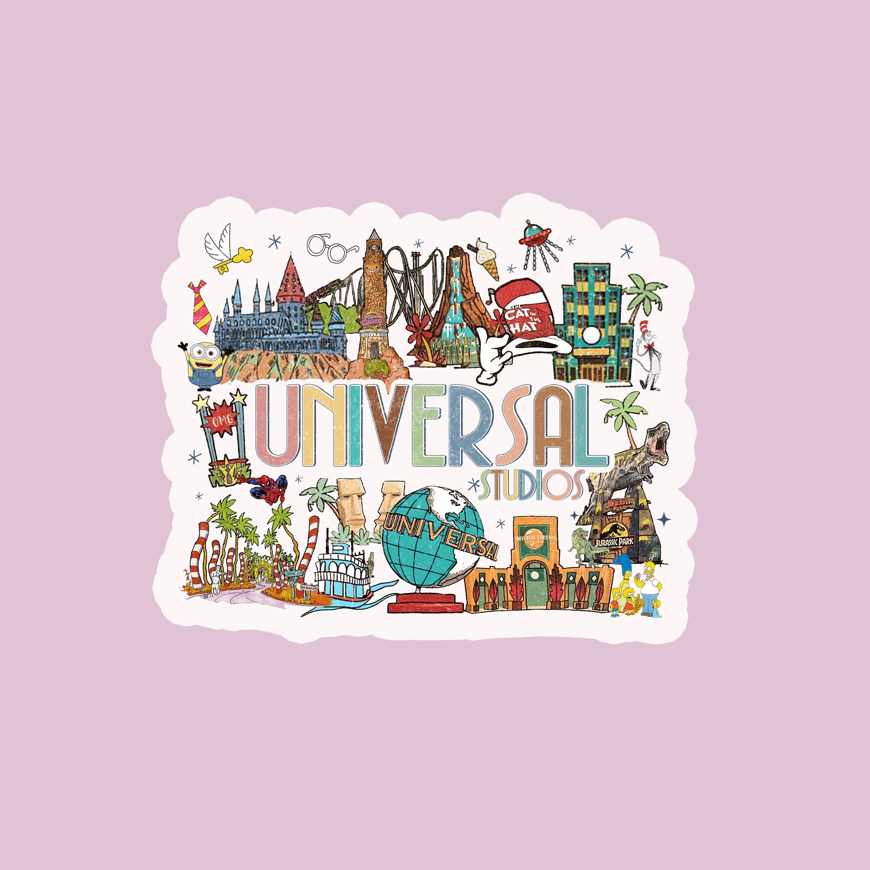 Universal Studios Sticker, Universal Stickers, Universal Orlando ...