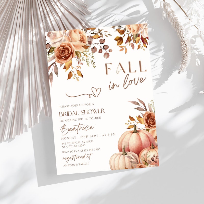 Fall in Love Invitation - Etsy
