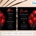 Red Balloon Party Menu Template, Grand Opening Menu (digital Download ...
