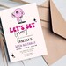 Editable Let's Get Groovy Invitation, Retro Birthday Party Invitation ...