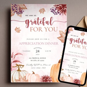 Editable Fall Thanksgiving Invitation, Pumpkin Friendsgiving, Canva ...