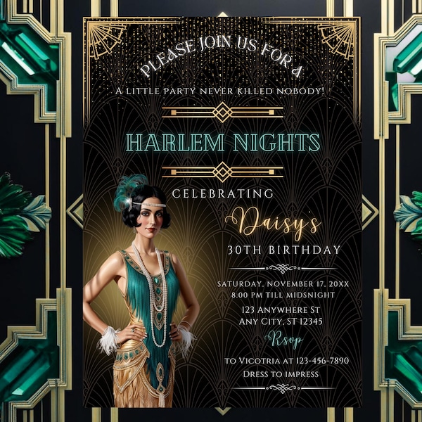 Harlem Nights Party - Etsy