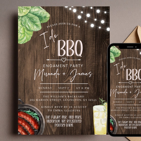 I Do Bbq Invitation - Etsy