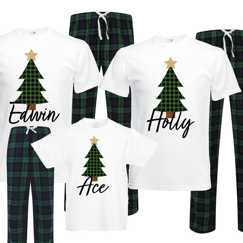 Pyjamas Plaid Family - Etsy UK