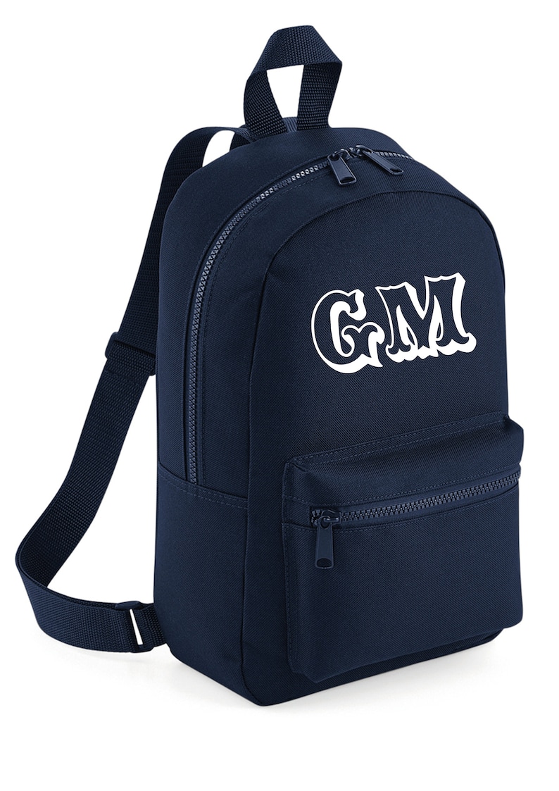 PERSONALISED: Your Initials Mini Backpack Back Pack School Set Gym Pe ...