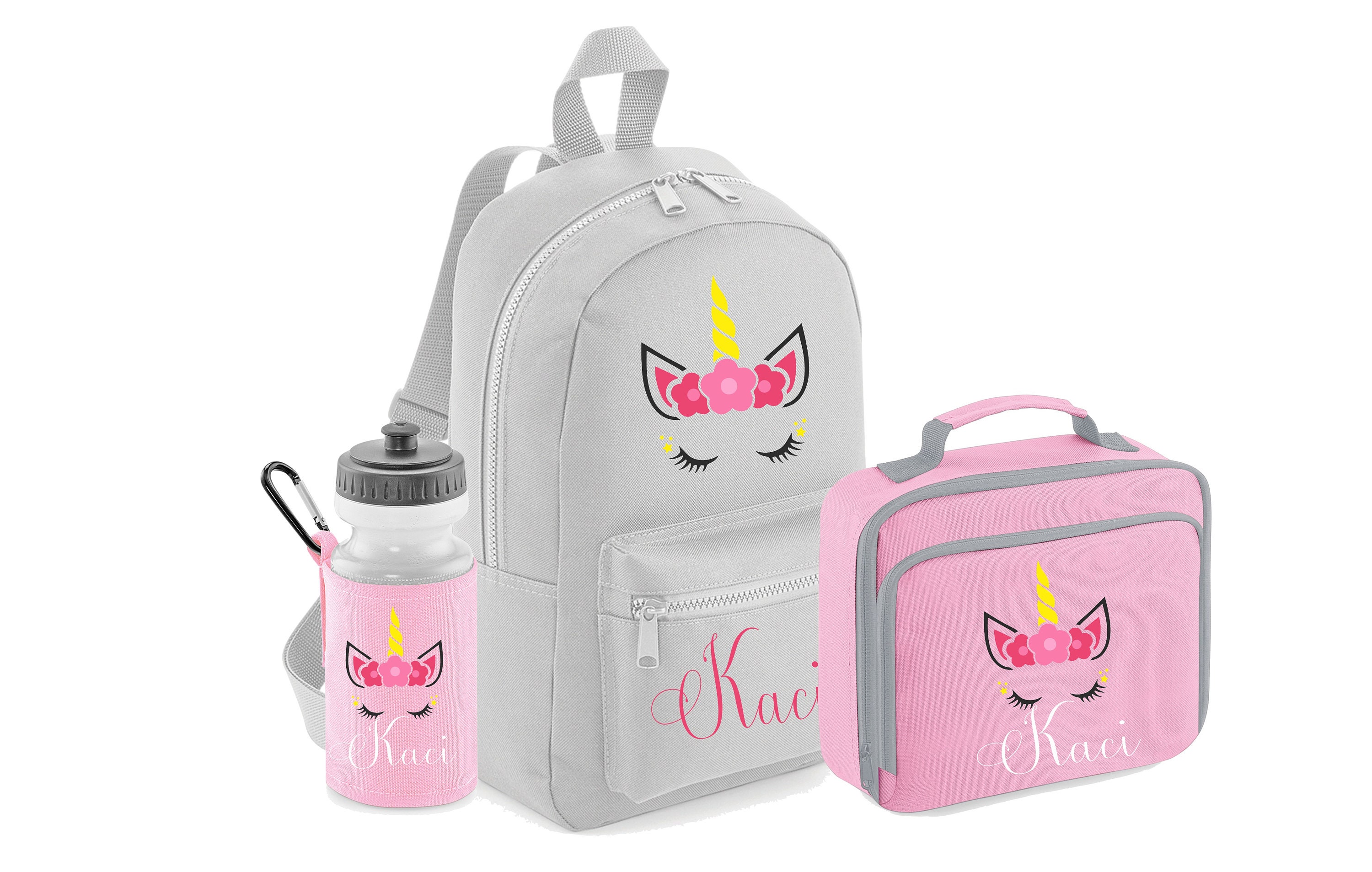 PERSONALISED: Your Name Mini Backpack Back Pack, Lunch Bag Box and ...