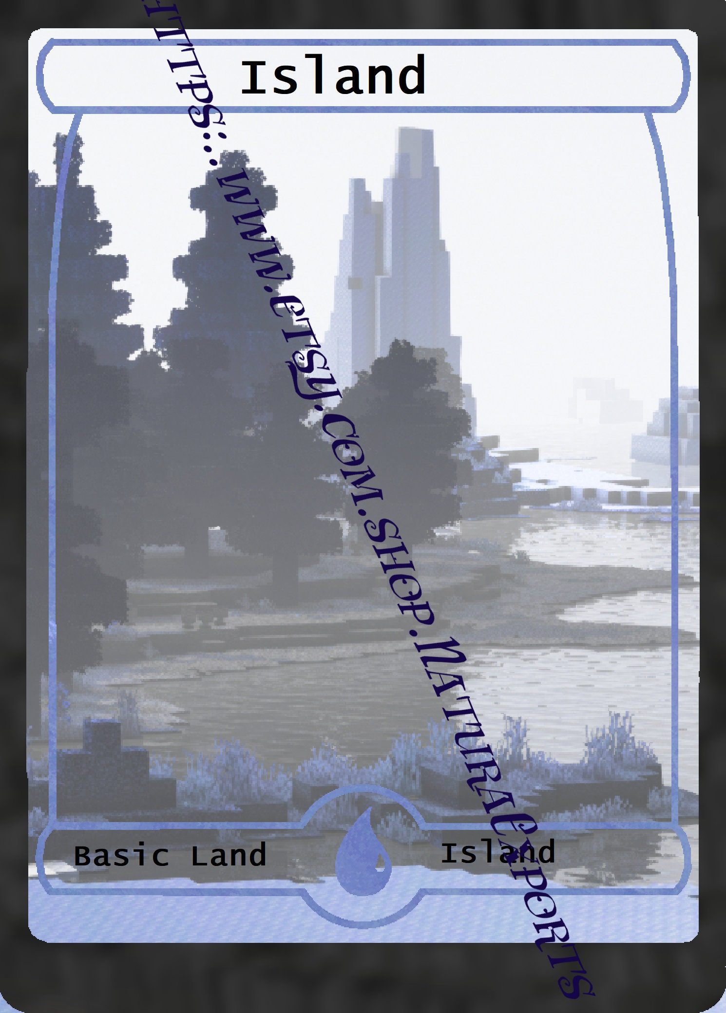 Minecraft Basic-land Full Art Proxies | Etsy