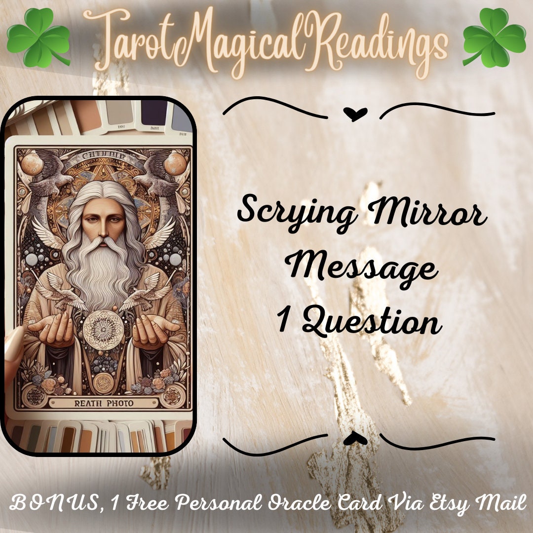 Same Day Scrying Mirror, Psychic Reflections, Mystical Vision Reading, Future Insights,spiritual ...