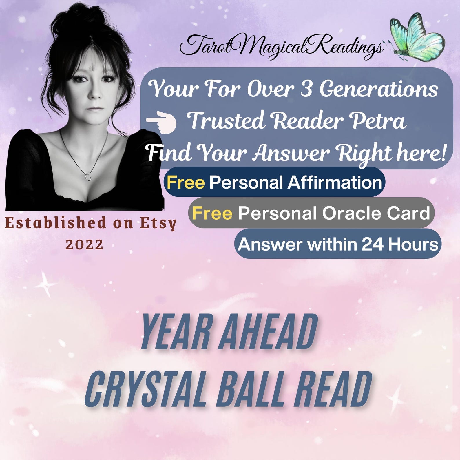 Year Ahead Crystal Ball Reading Unique Intuitive Vision for 12 Months ...