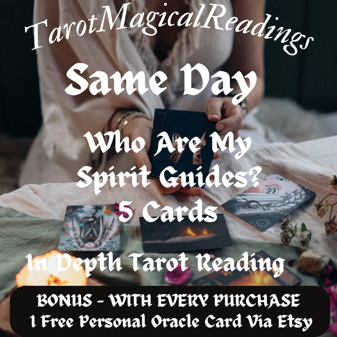 Find Your Spirit Guides 5-card Tarot Reading Same Day Psychic Insight ...