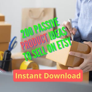 Etsy Passive Product Ideas, 200 Product Ideas to Sell Gift Personal ...