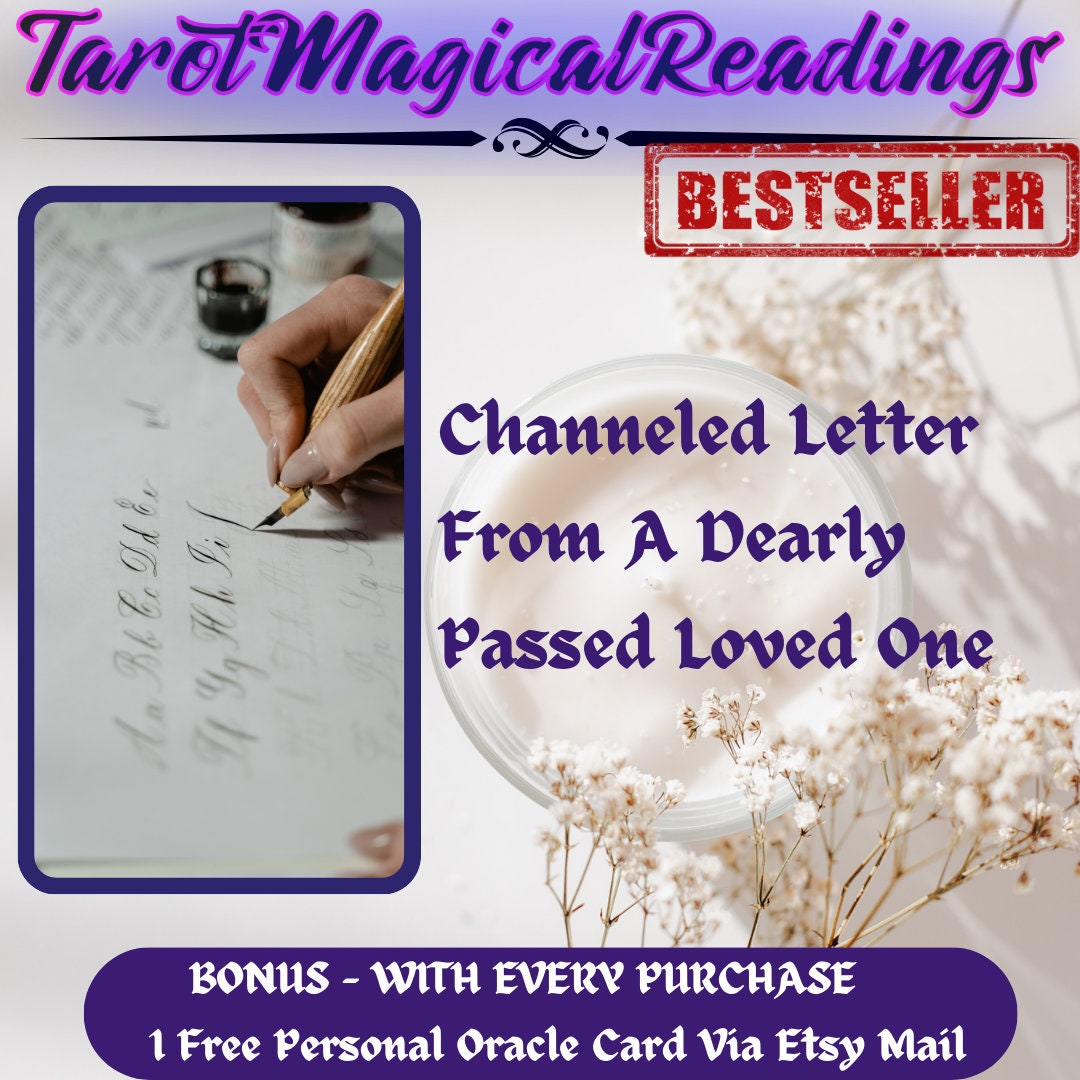 Channeled Letter From Passed Loved One Same Day Medium Reading Psychic ...