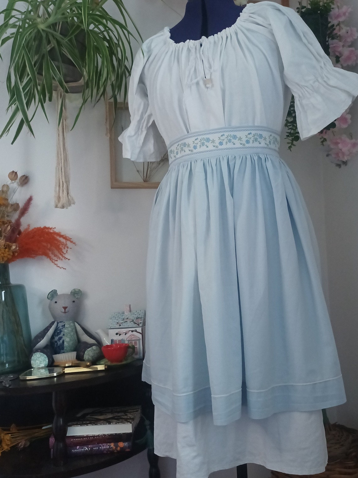 Cottage Core Apron, Over Dress, Decorative Apron, Floral Apron - Etsy