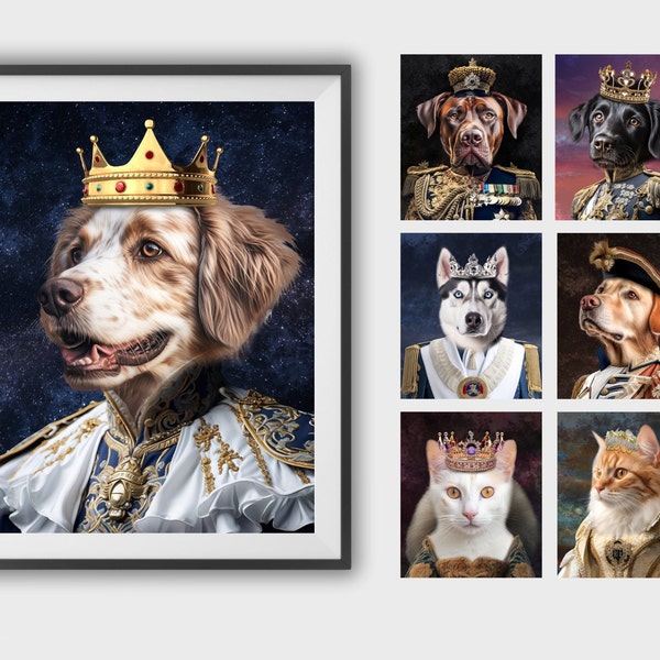 Royal Pet Portrait - Etsy