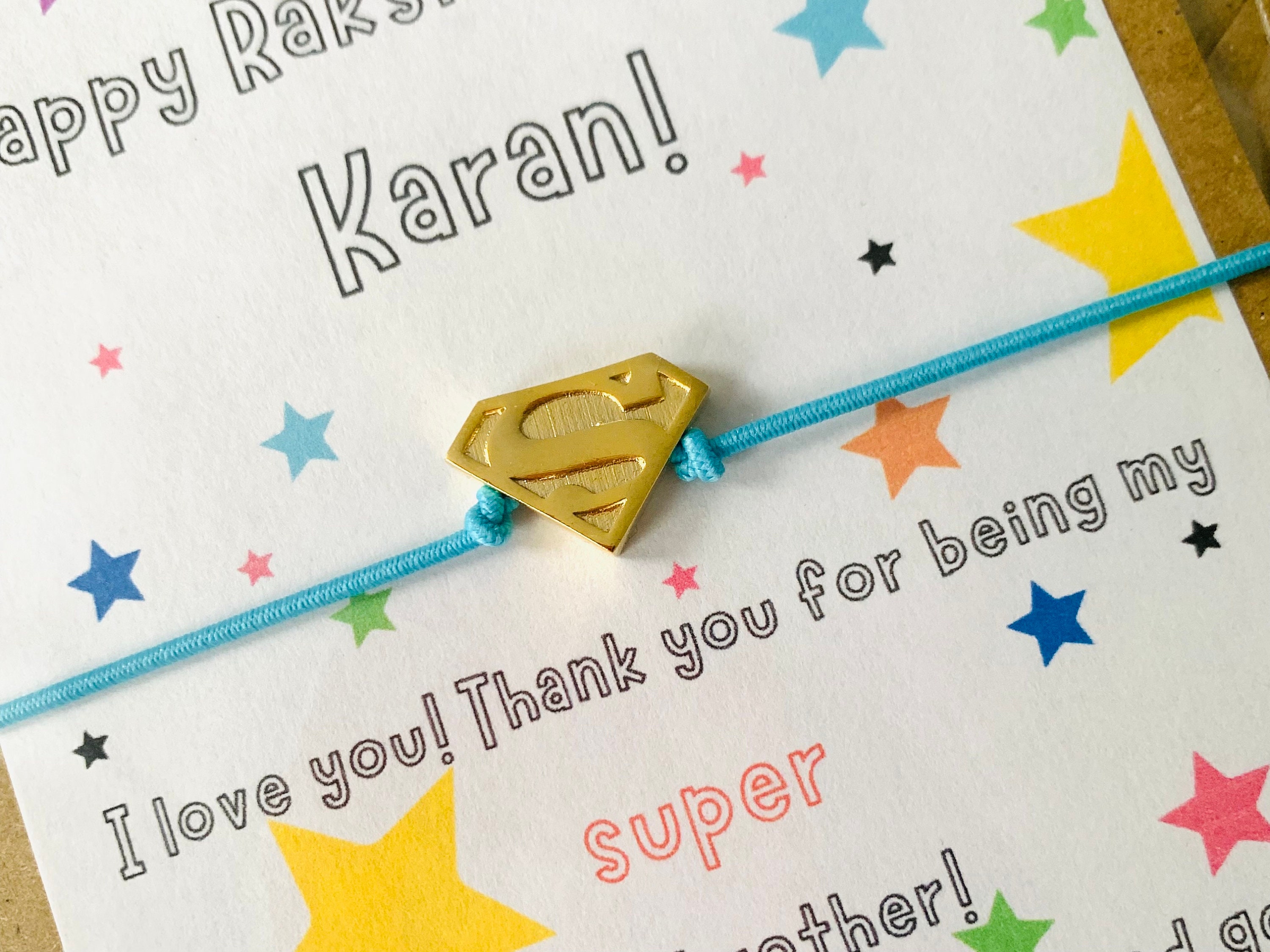 Personalised Raksha Bandhan Rakhi With Card and Envelope for Brother ...