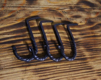 Hand Forged Gun Hooks Frontier Style Set of 2 - Etsy