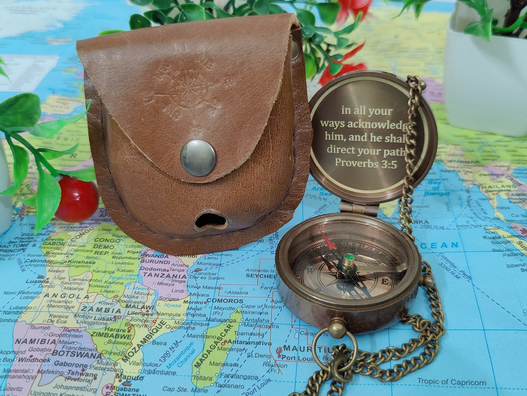 Personalized Engraved Vintage Marine Brass Compass With Custom ...