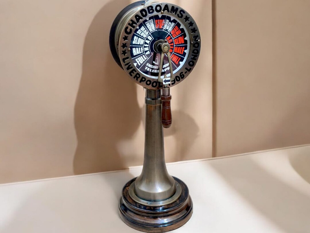 18" Brass Telegraph - Maritime Brass Ship Order Engine Working ...