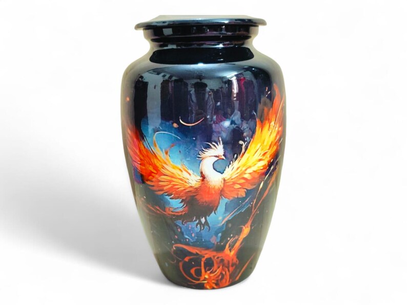 Eagle Cremation Urn - Handcrafted Metal Urn - 10" Memorial Urn Holds ...