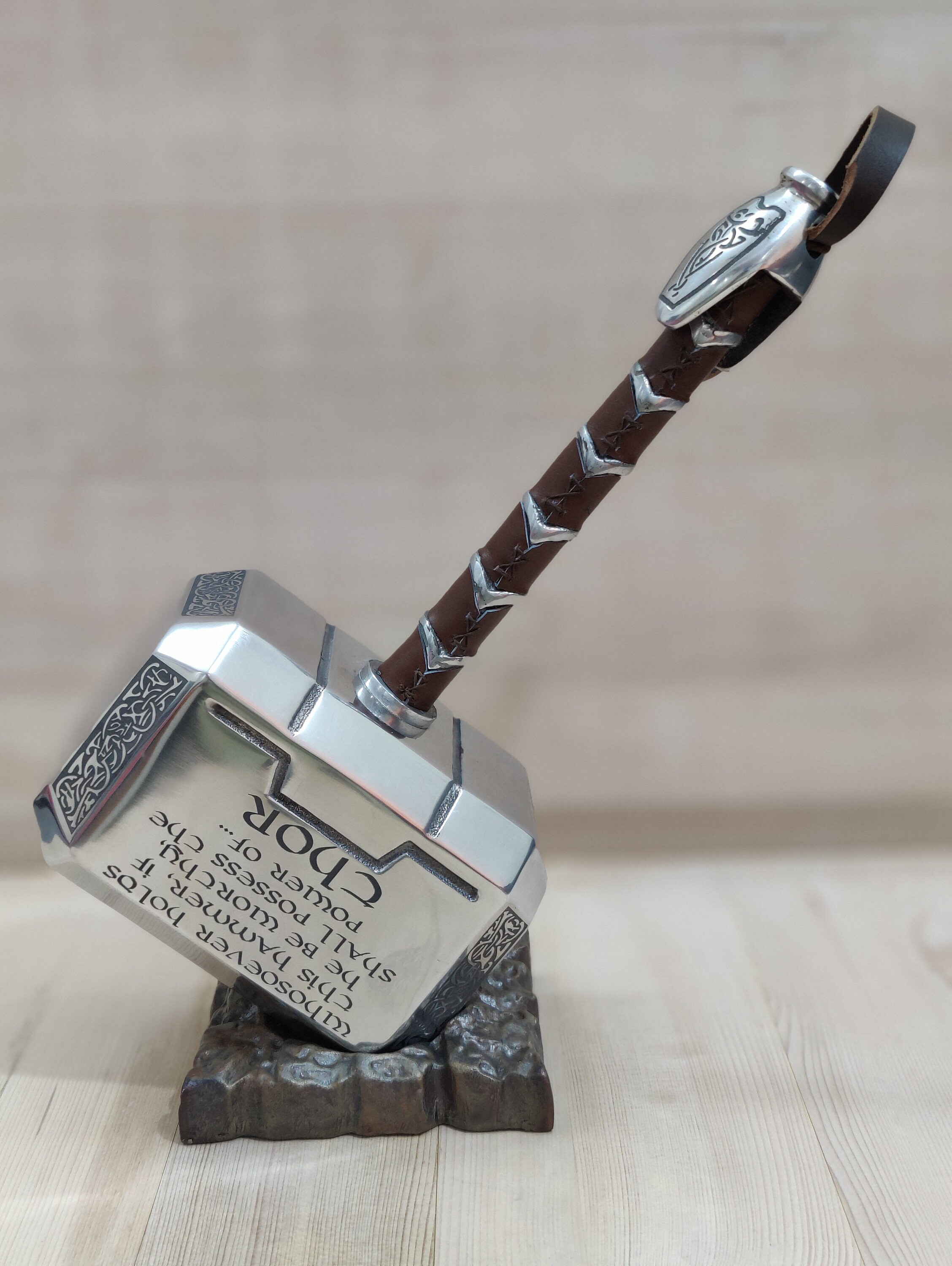 Silver Thor Hammer Marvel Metal Thor Hammer Thor Mjolnir Caption ...