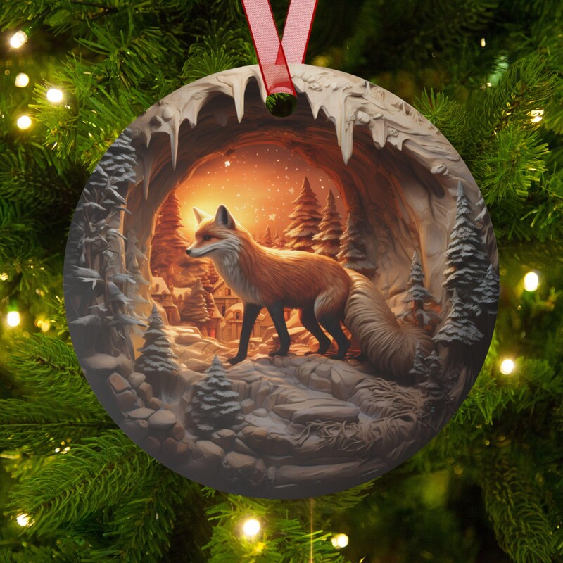 Fox Ornament - Etsy