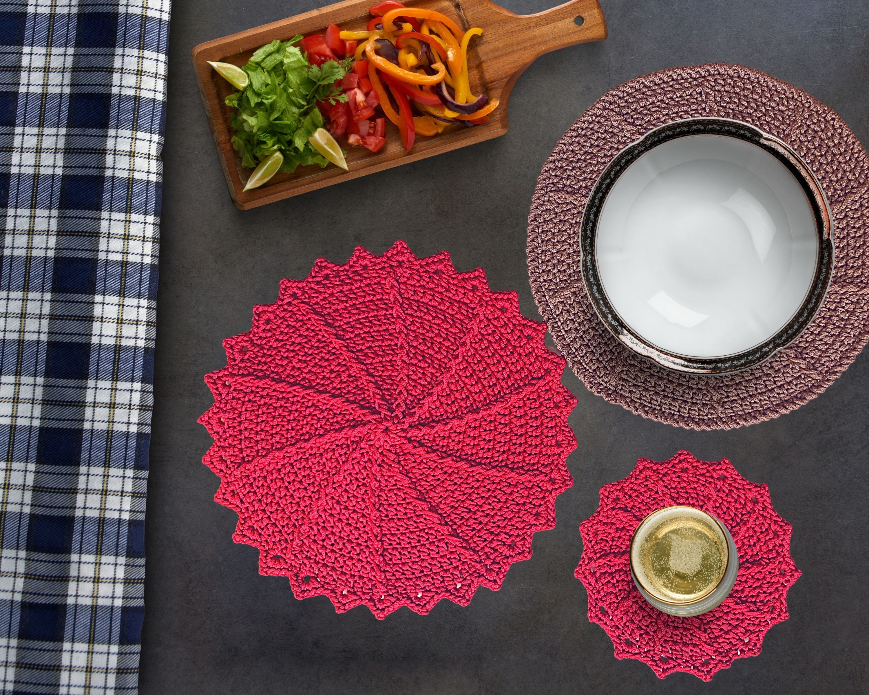 Easy Crochet Pattern for Drink Coaster Crochet Gift for Mom Home Decor ...